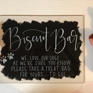 Dog Biscuit Acrylic Wedding Sign; Wedding Decor; Acrylic Sign; Wedding ...