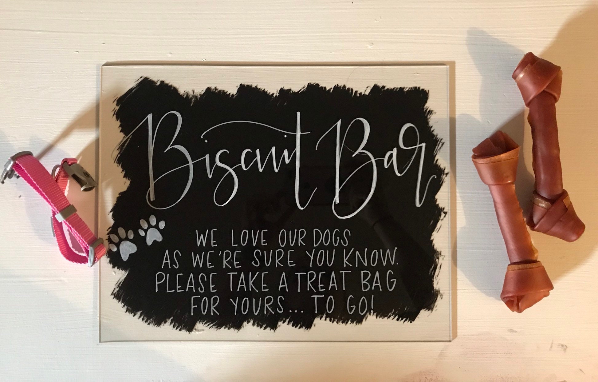 Dog Biscuit Acrylic Wedding Sign Wedding Decor Acrylic Sign | Etsy