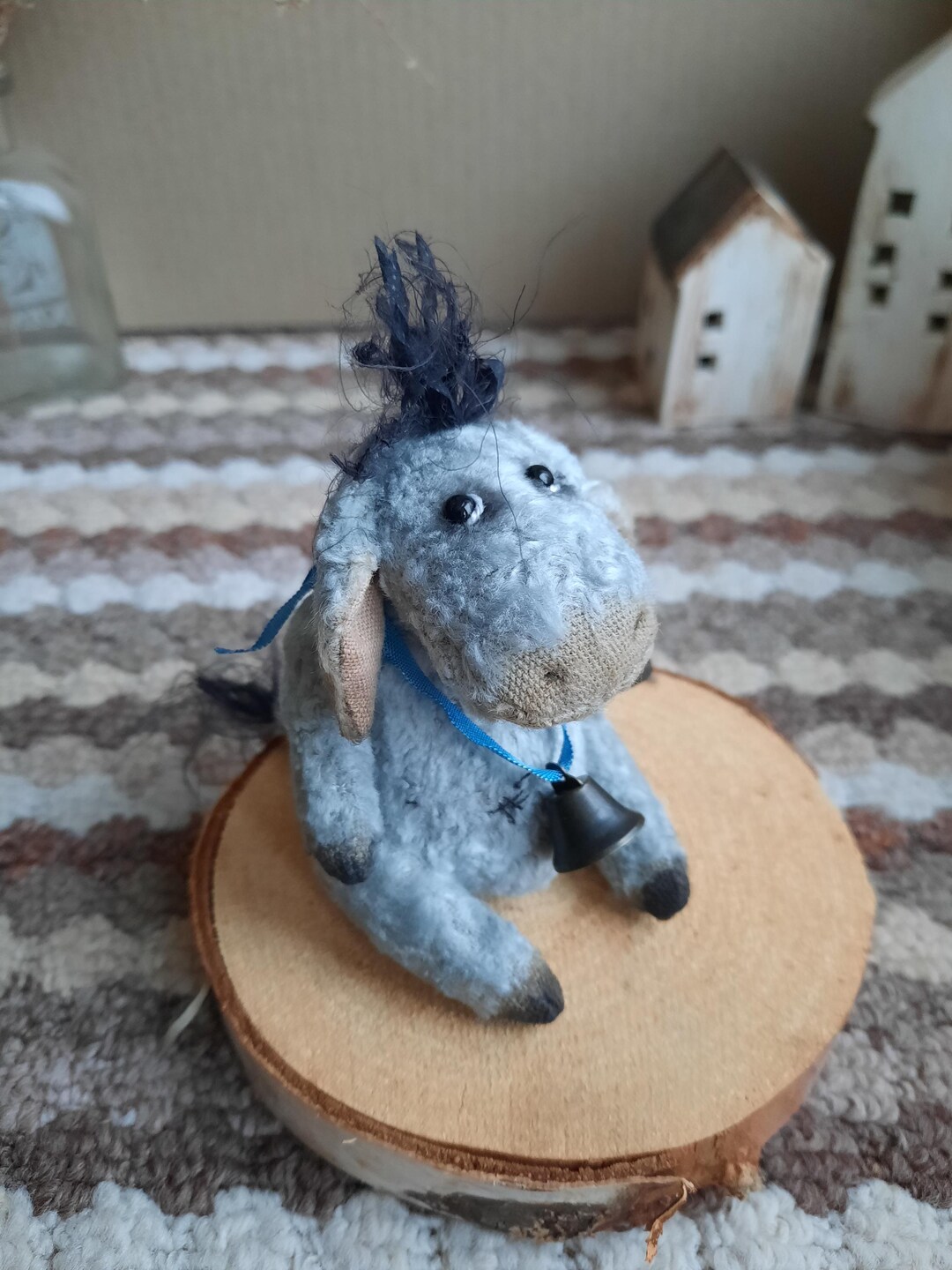 Teddy Donkey 4.3" Stuffed Animal Vintage Plush Mini Toy - Etsy
