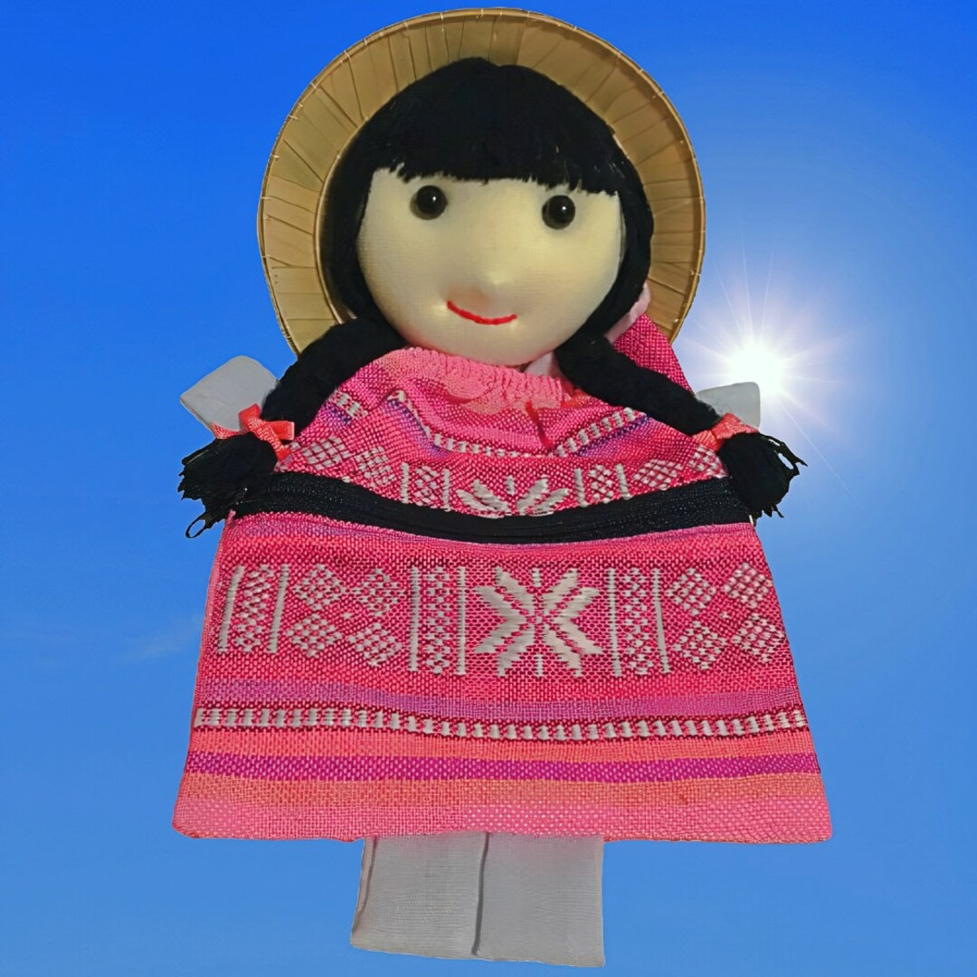 Vietnamese Handcrafted Doll-shaped Crossbody Pouch Shoulder Bag Purse ...