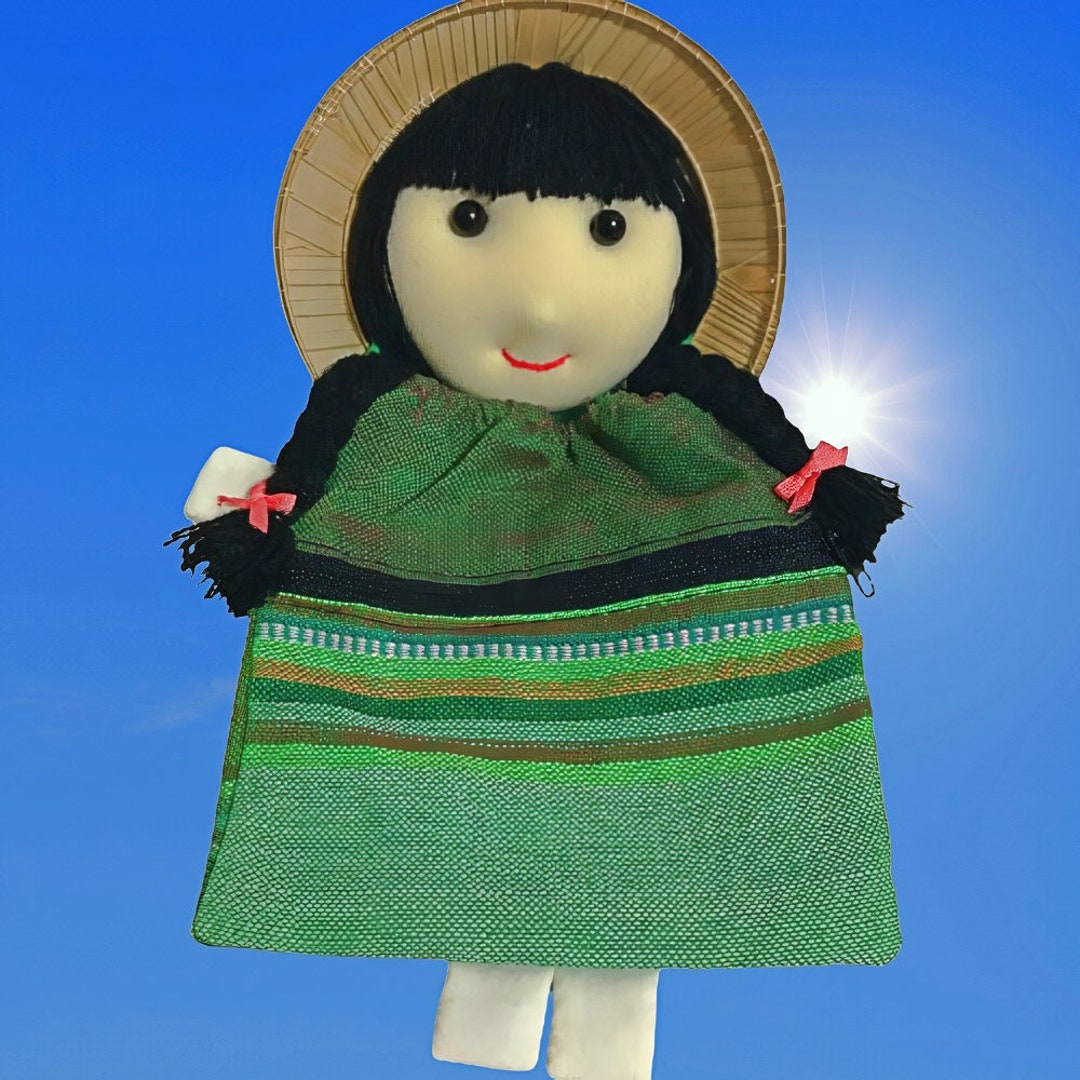 Vietnamese Handcrafted Doll-shaped Crossbody Pouch Shoulder Bag Purse ...