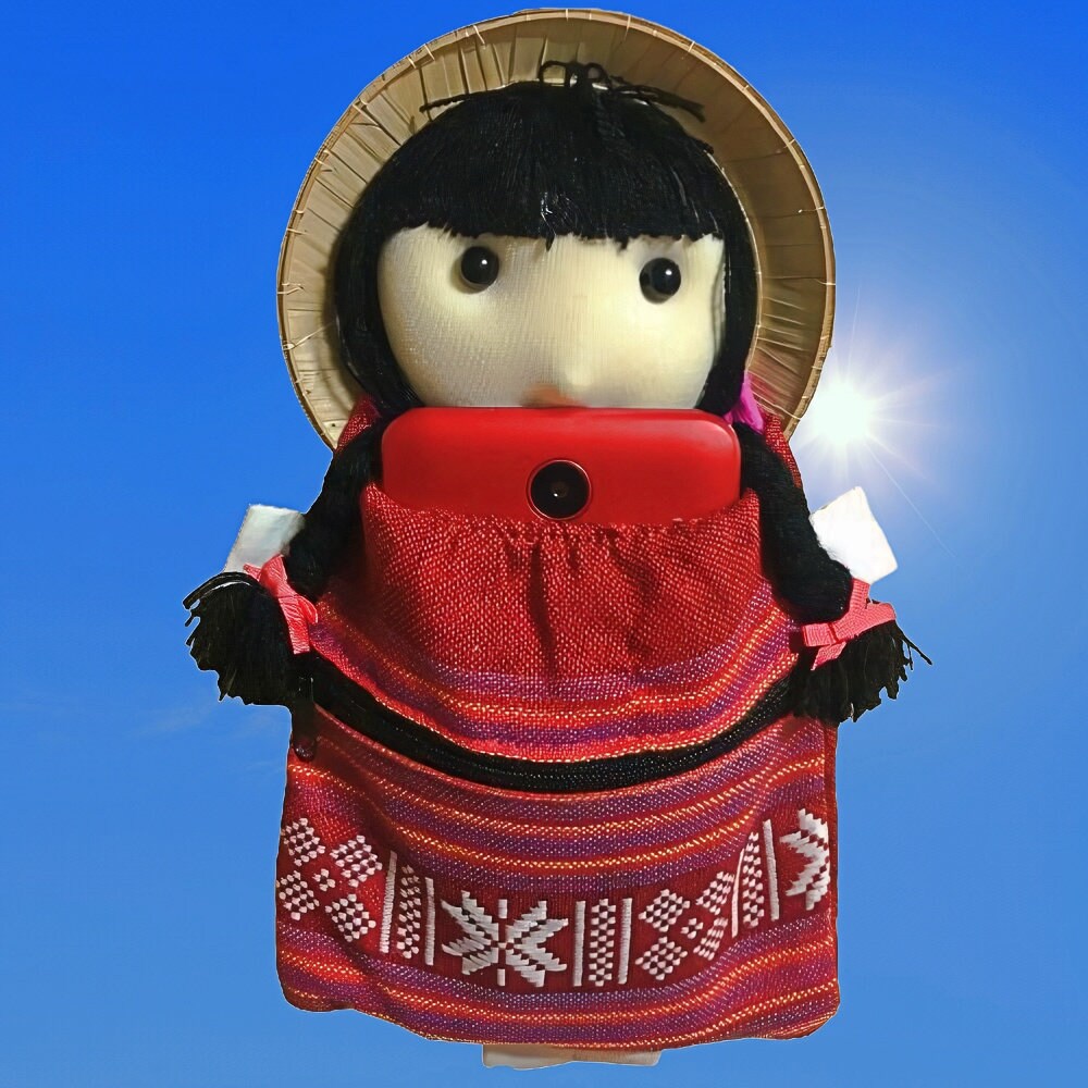 Vietnamese Handcrafted Doll-shaped Crossbody Pouch Shoulder Bag Purse ...