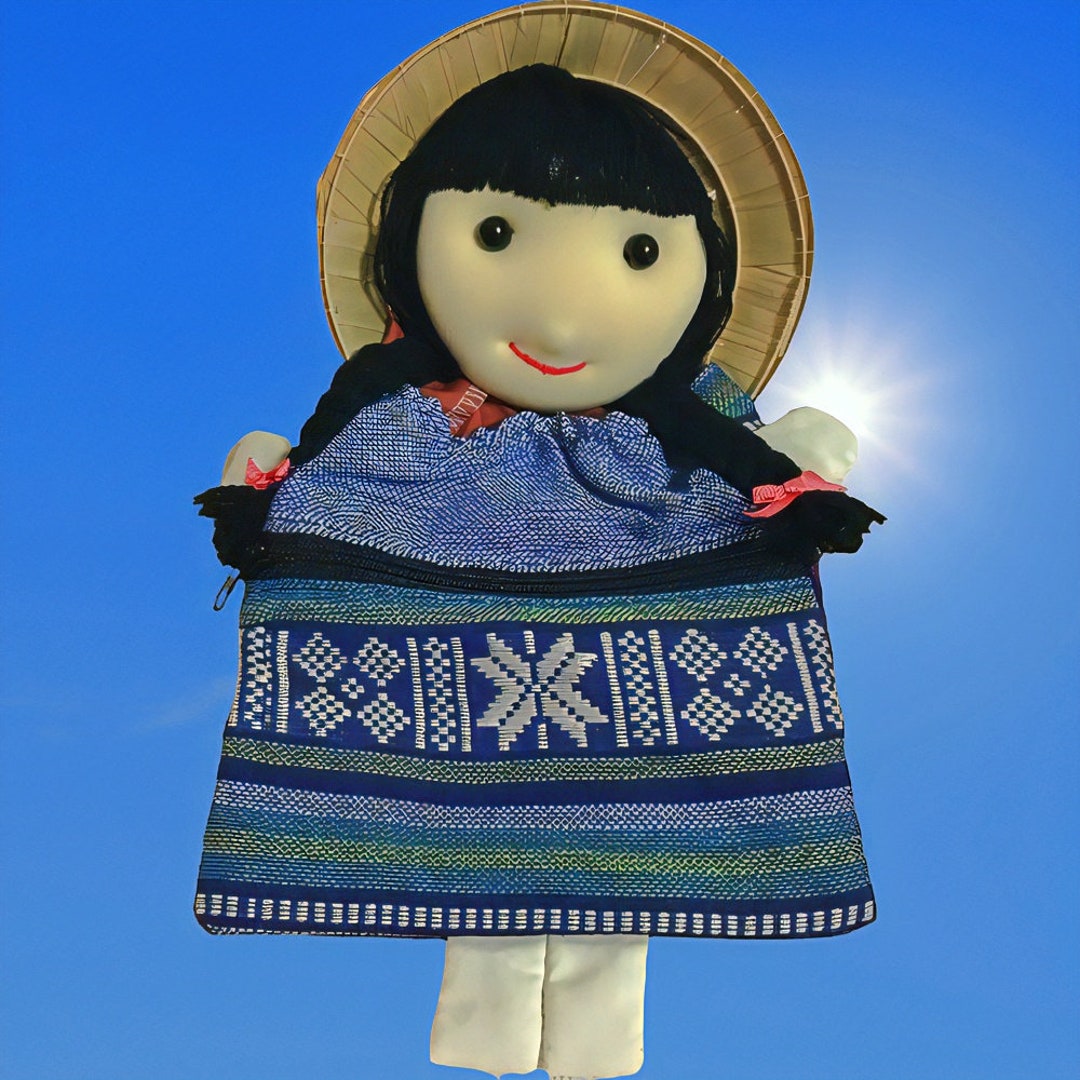 Vietnamese Handcrafted Doll-shaped Crossbody Pouch Shoulder Bag Purse ...