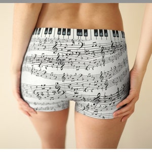 Music Notes Women's Boyshorts Underwear - Etsy