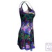 Trippy Metallic Pattern Flare Dress, "radiation Sandwich" - Etsy