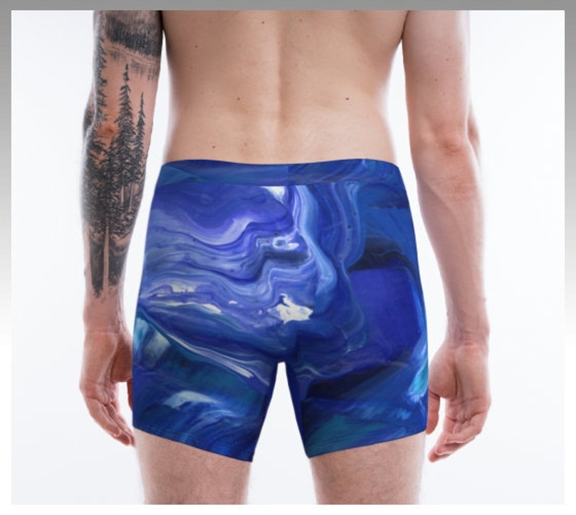 Men's Boxer Briefs blue Ice Underwear - Etsy