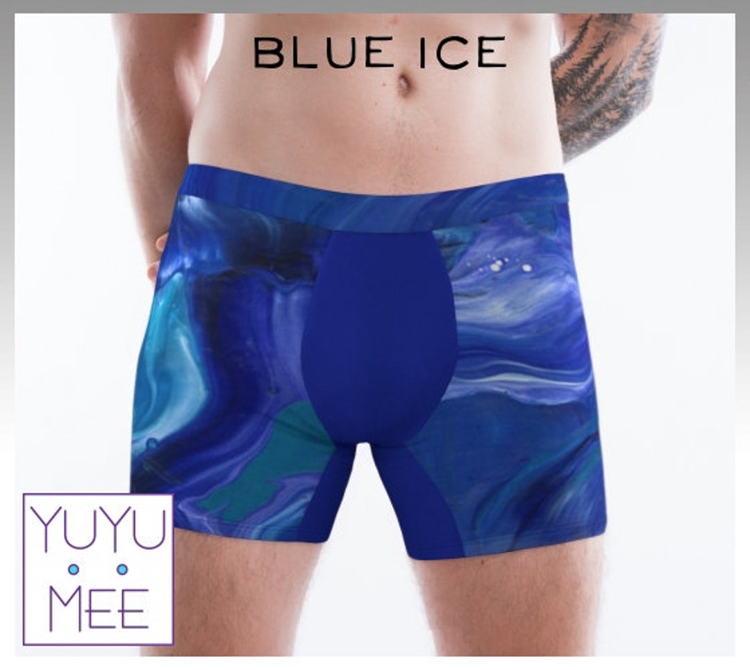 Men's Boxer Briefs blue Ice Underwear - Etsy