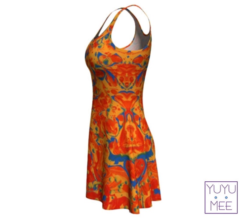 Paint Splash Art Print Dress, "split Compliment" - Etsy