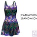 Trippy Metallic Pattern Flare Dress, "radiation Sandwich" - Etsy