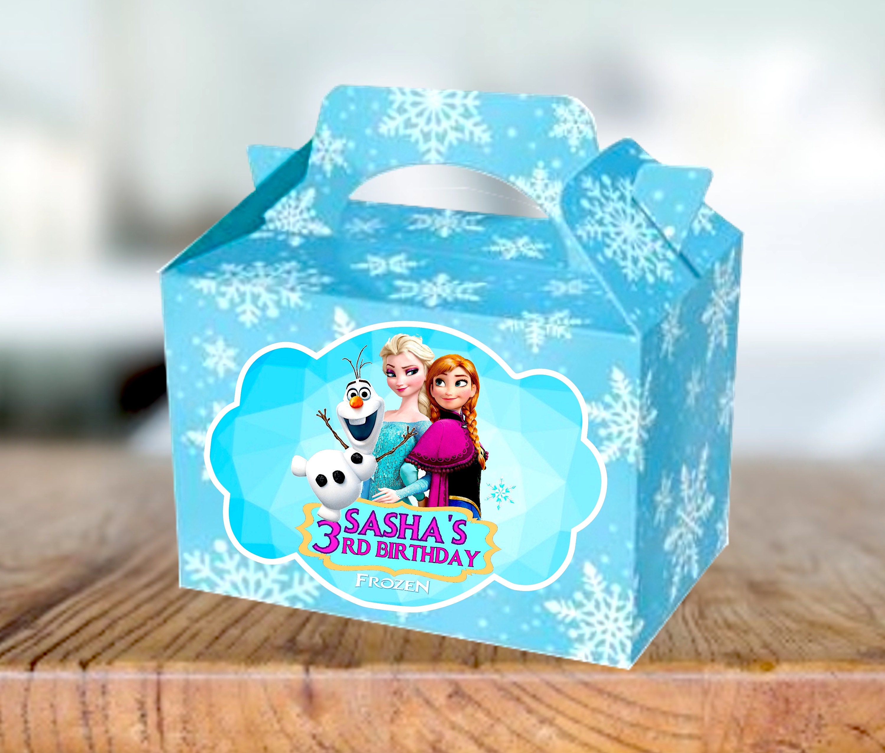FROZEN Party Box Elsa Anna Personalised Birthday party bags | Etsy