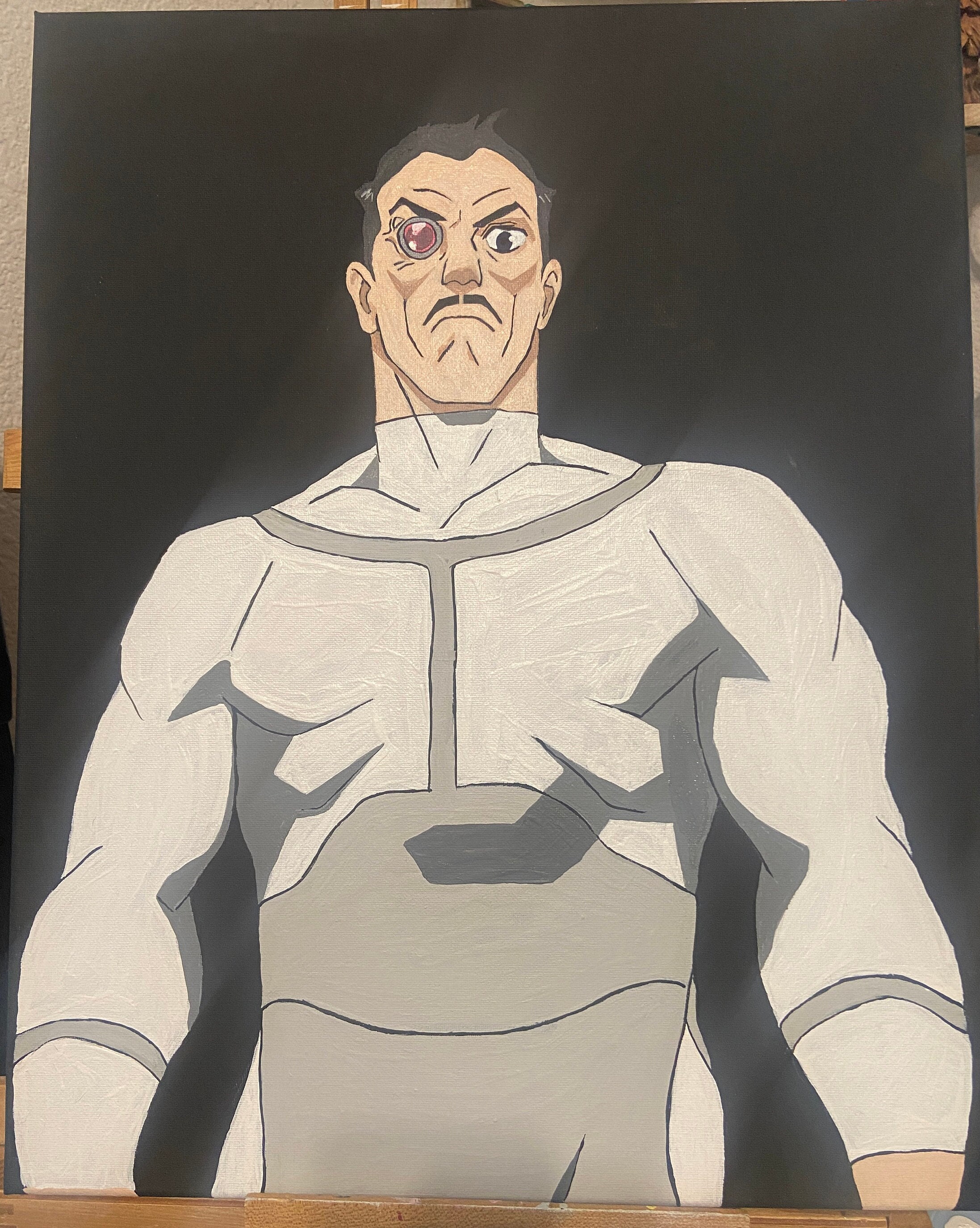 Invincible Viltrumite General Hand Painted Acrylic on Canvas - Etsy