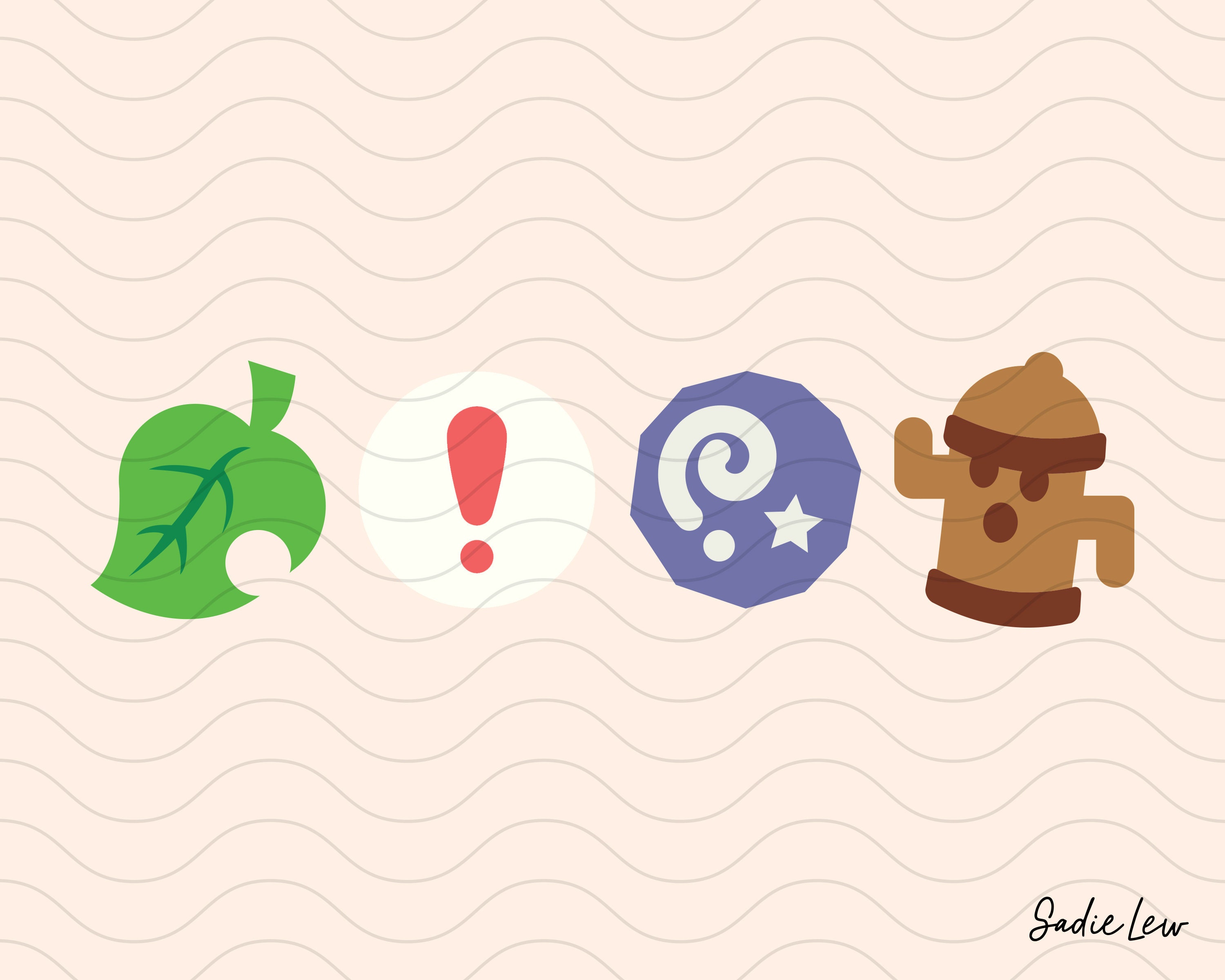 Animal Crossing Icons: Fossil Pitfall Seed Gyroid Furniture - Etsy UK