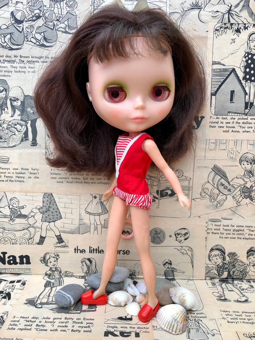 Blythe Vintage Swimsuit Vintage Skipper Bathing Suit ‘ Beach Belle ...