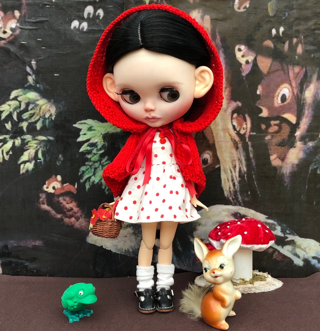 Blythe Doll Red Riding Hood Dress Set, Fairy Tale Dress for Blythe. - Etsy