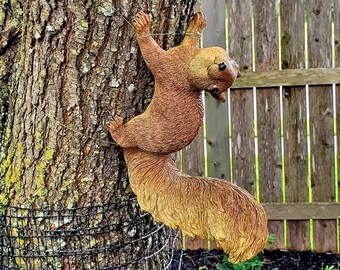 Squirrel Garden Statue - Etsy