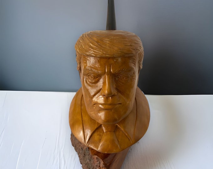 Carved Pipe Donald Trump Tobacco Pipe American President 2020 Smoking ...
