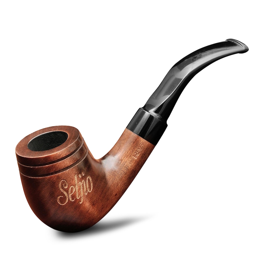 Custom Engraved Pear Wood Tobacco Pipe: Sherlock Holmes Style - Etsy