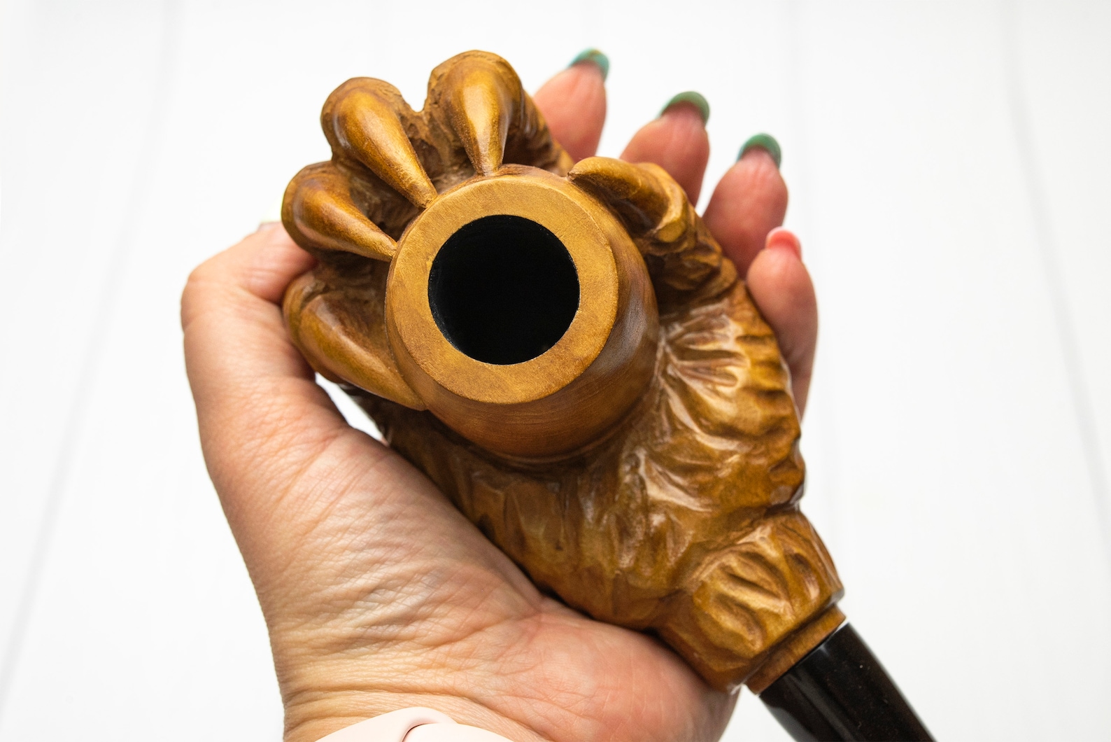 Carved Tobacco Pipe Zombie Hand Long Churchwarden Pipe - Etsy