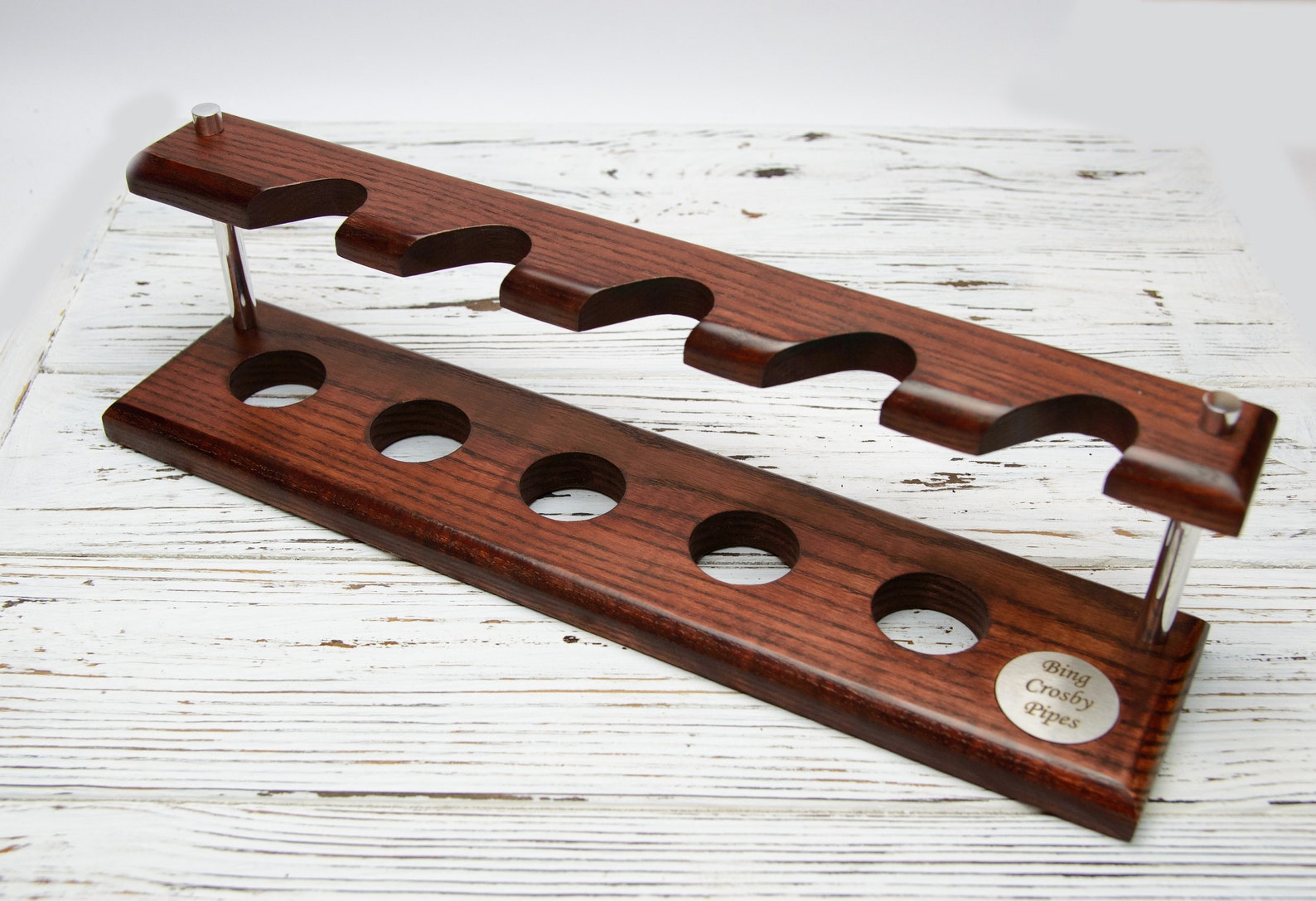 Tobacco pipe rack for 5 smoking pipes wooden handmade from | Etsy