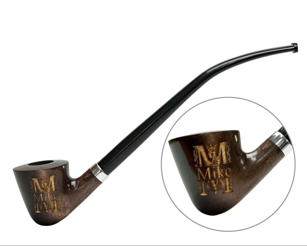 Pipe personnalisée avec nom de lettre majuscule gravé - Etsy France