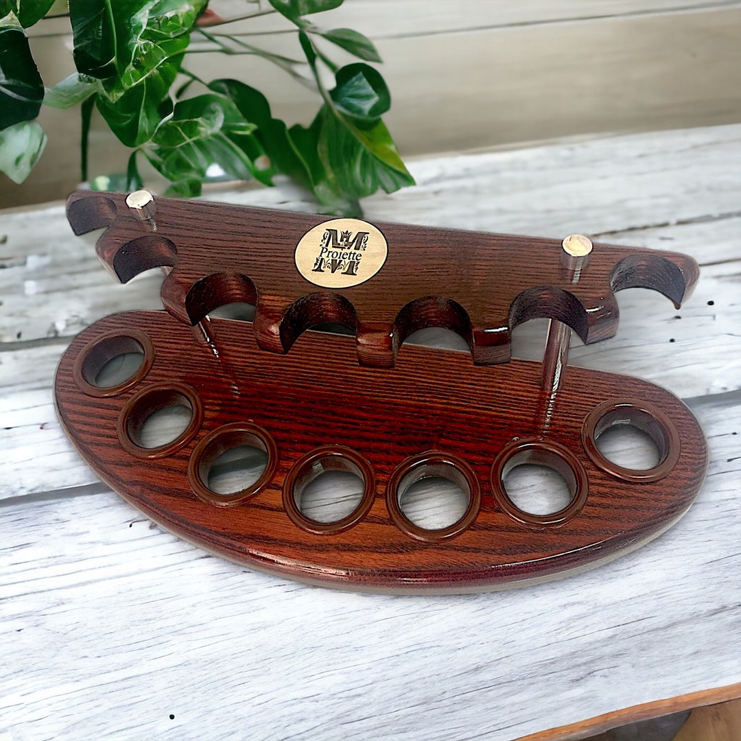 Personalised Pipe Stand for 7 Smoking Bowls - Tobacco Pipe Rack ...