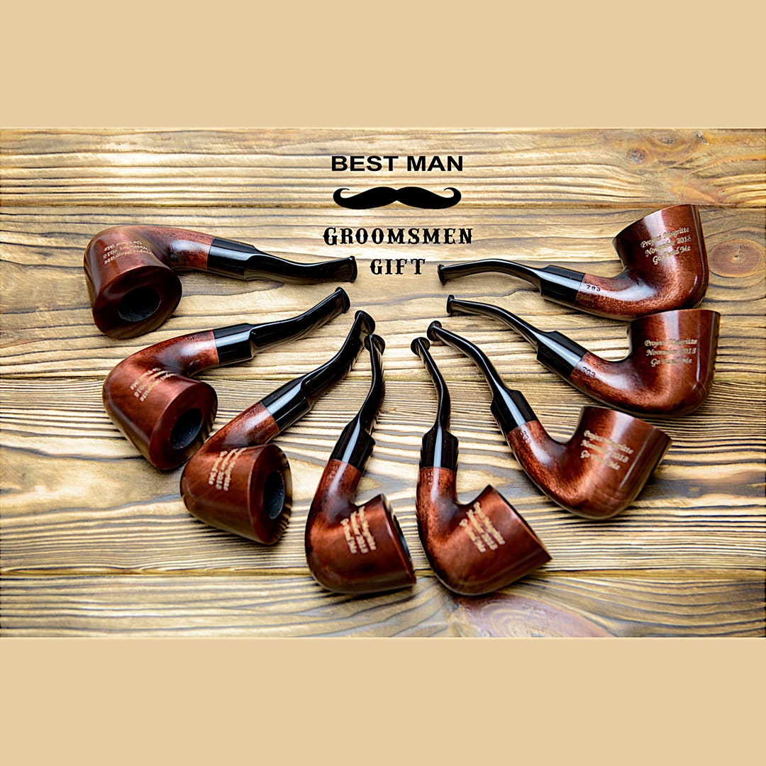 Personalised Tobacco Pipe Custom Engraved Smoking Pipe Best Man Gift ...