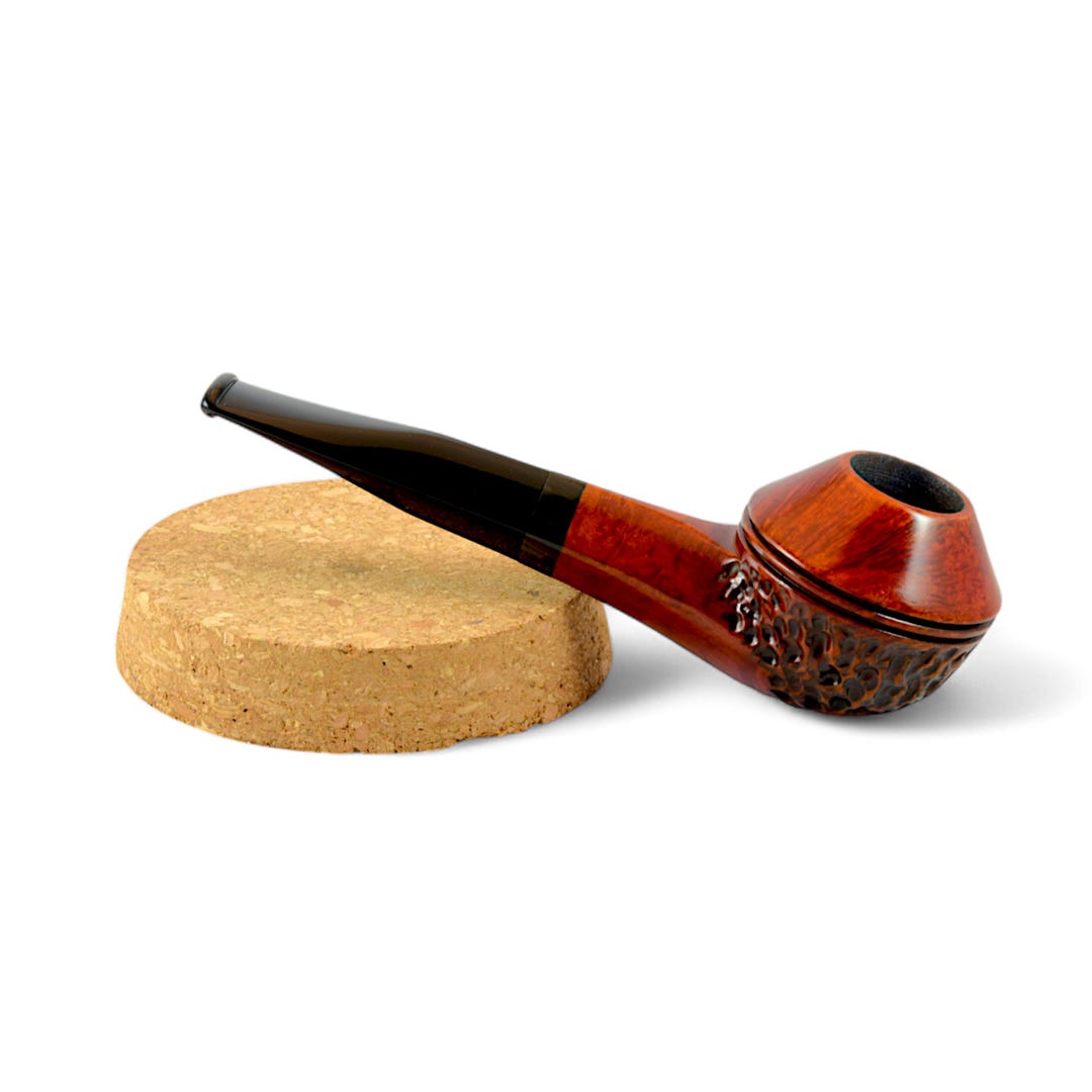 Briar Pipe Tobacco Smoking Artisan Handmade Bulldog Shape Red Color ...