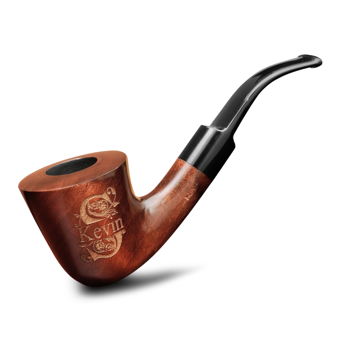 Personalised Tobacco Pipe Custom Engraved Smoking Pipe Best Man Gift ...