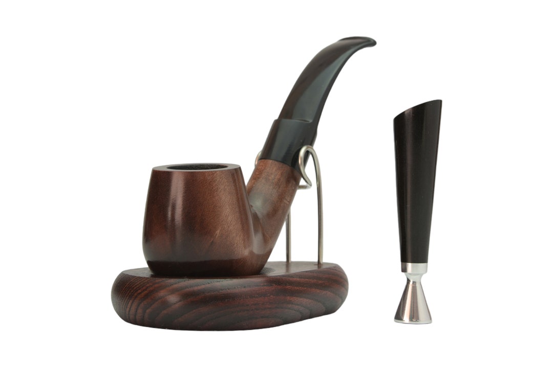 Tobacco Smoking Wooden Handmade Pipe Kit With Stand and Tamper for ...