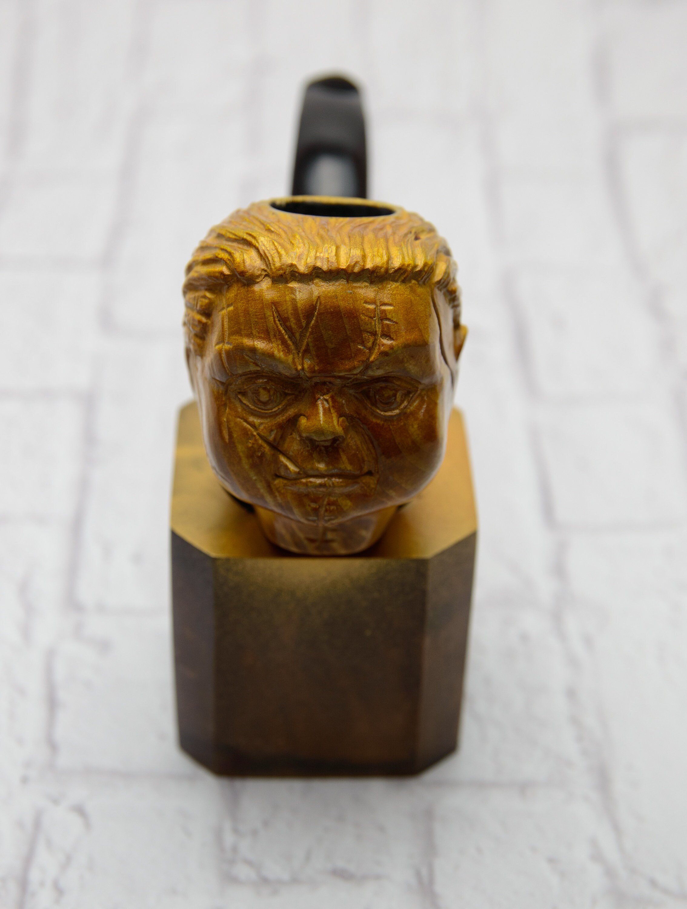 Chucky Smoking Pipe Hand Carved Face Pipe Pear Wood | Etsy