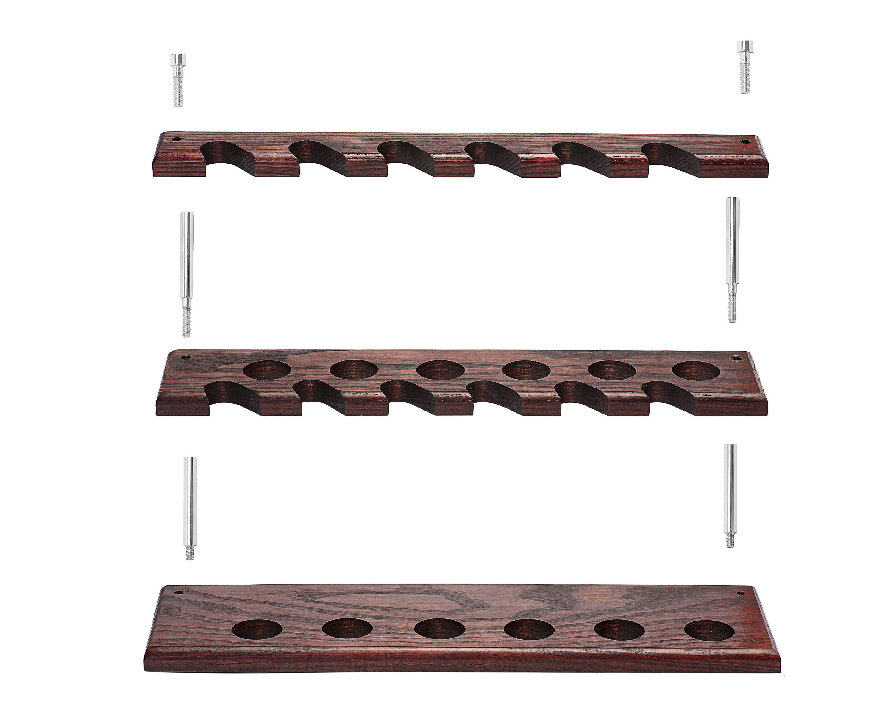 Tobacco Pipe Stand for 12 Pipes - Wooden Smoking Pipe Holder 2 Tiers ...