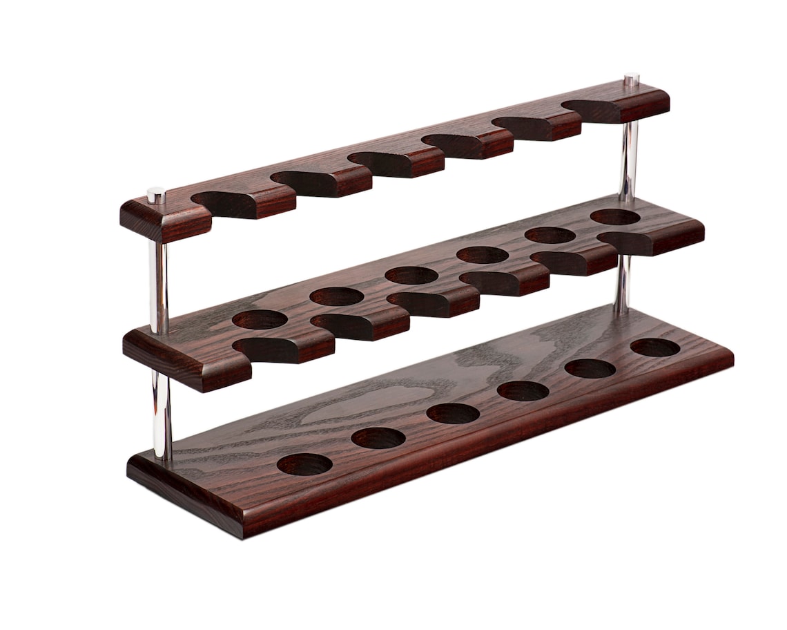 Tobacco Pipe Stand 12 Pipes Display Handmade Ash Wood - Etsy