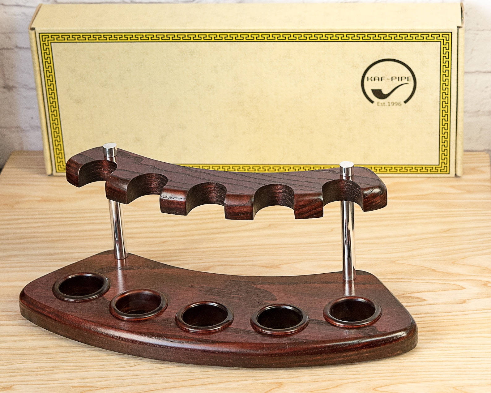 Tobacco Pipe Rack for 5 Smoking Pipes Pipe Stand Holder Made - Etsy