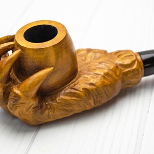 Carved Tobacco Pipe Zombie Hand Long Churchwarden Pipe - Etsy