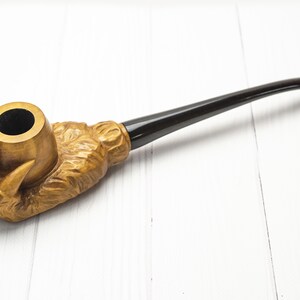 Carved Tobacco Pipe Zombie Hand Long Churchwarden Pipe Artisan Hand ...