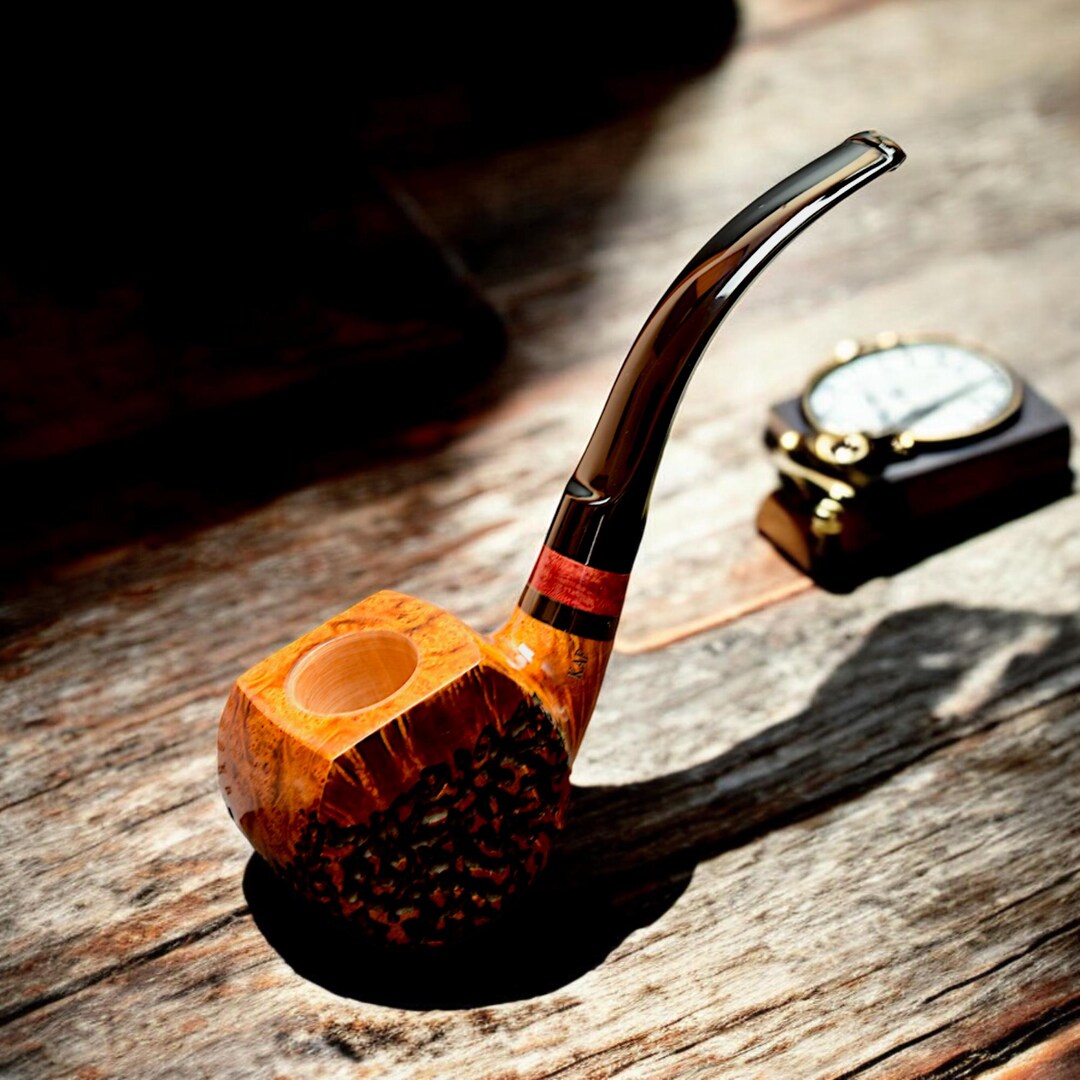 Briar Tobacco Pipe Artisan Blowfish Shape Ukrainian Handmade Kafpipes ...