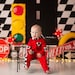 Red Race Car Driver Outfit, Race Car Themed Photo Props, Baby Race Car ...