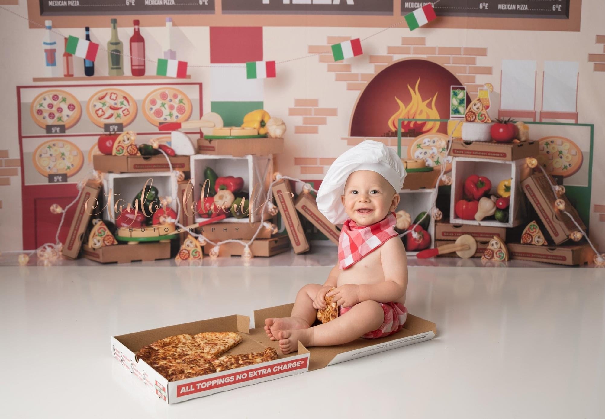 Pizza Little Chef Apron Pizza Photo Props 6-12 Photo Props | Etsy