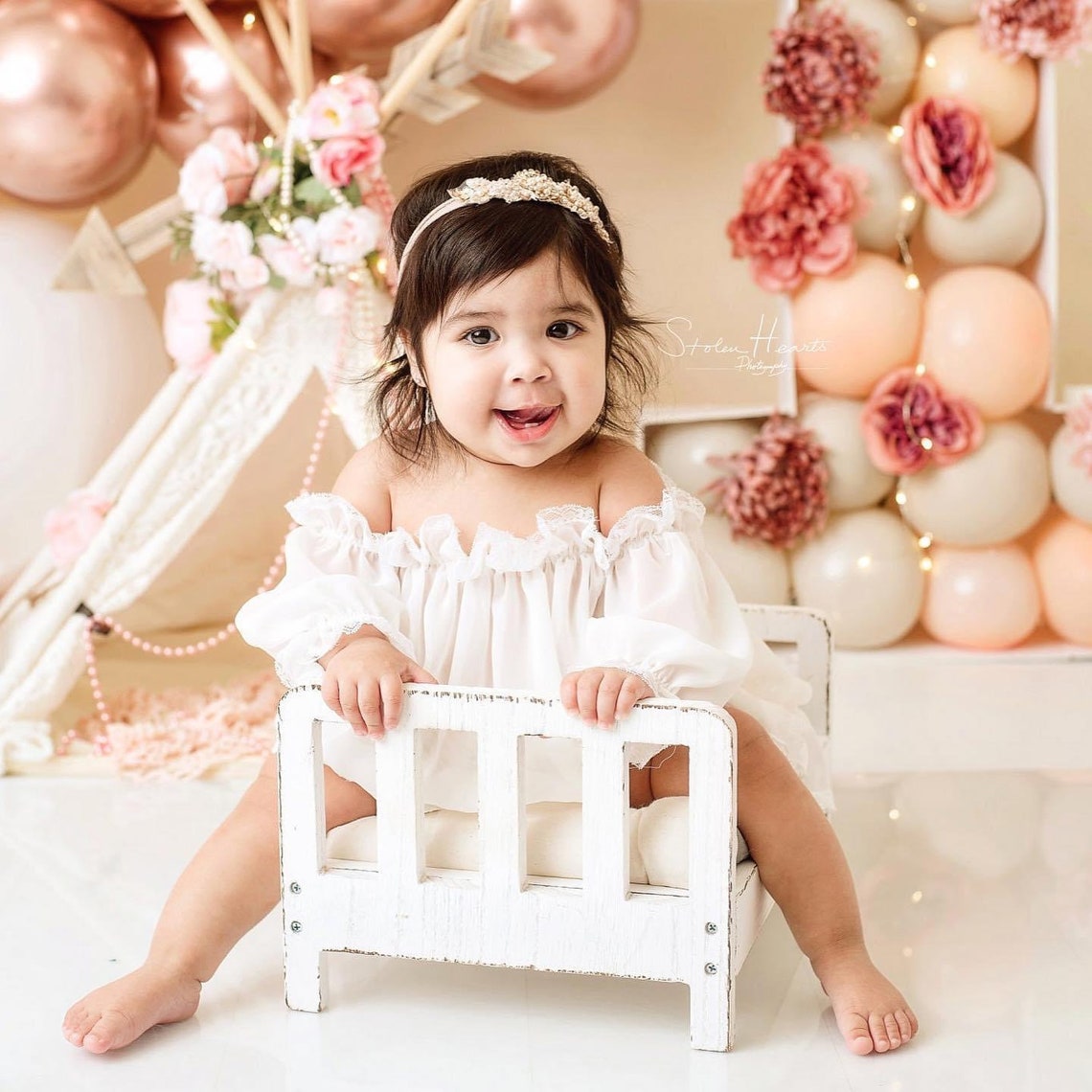 Amanda-cream Sitter Outfit Baby Photo Props - Etsy