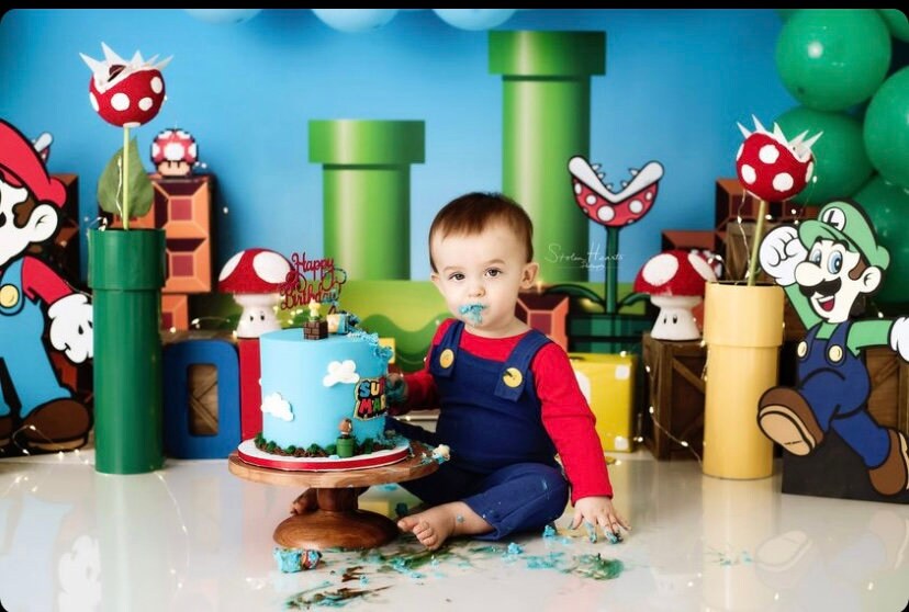 Mario Overalls Red and Blue Mario Overalls Mario Photoprops | Etsy