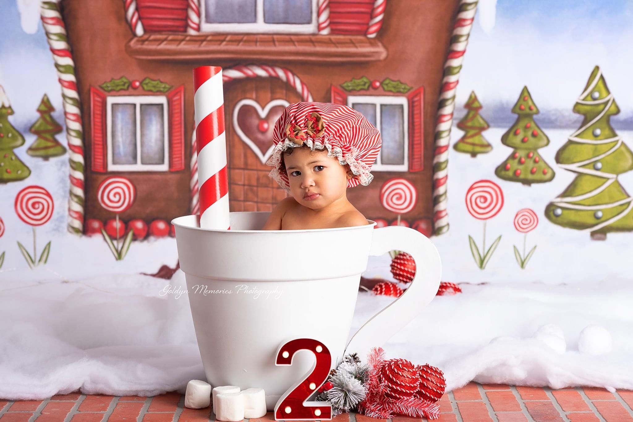 Hot Cocoa Bath Caps/hat and Bow Tie, Hot Cocoa Photo Props, 6-12 Photo ...