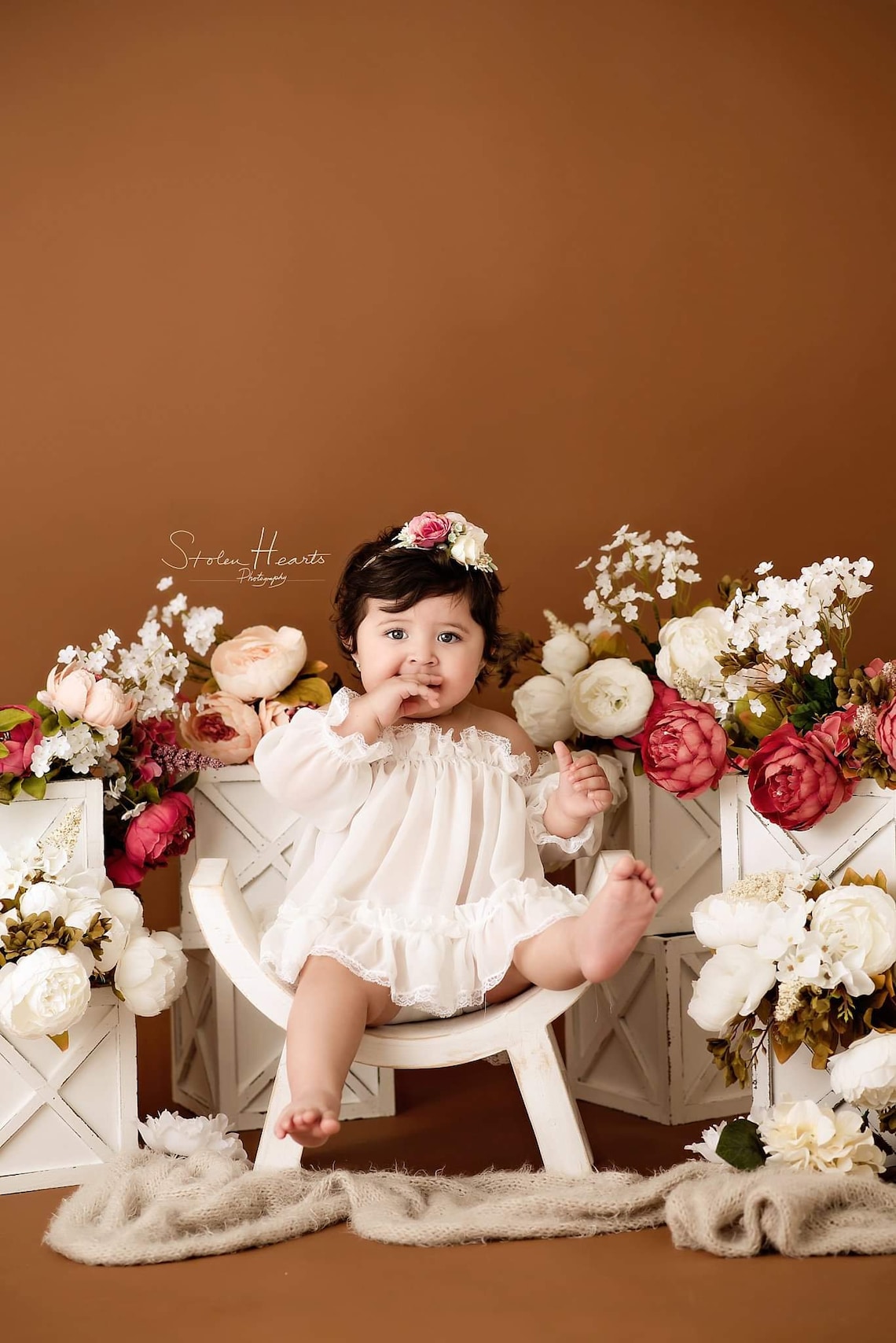 Amanda-cream Sitter Outfit Baby Photo Props - Etsy