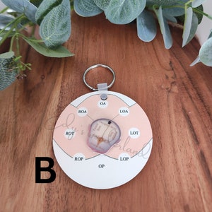 Position Wheel (MDF Diameter 7cm) With Ring Holder for Midwife, Student ...