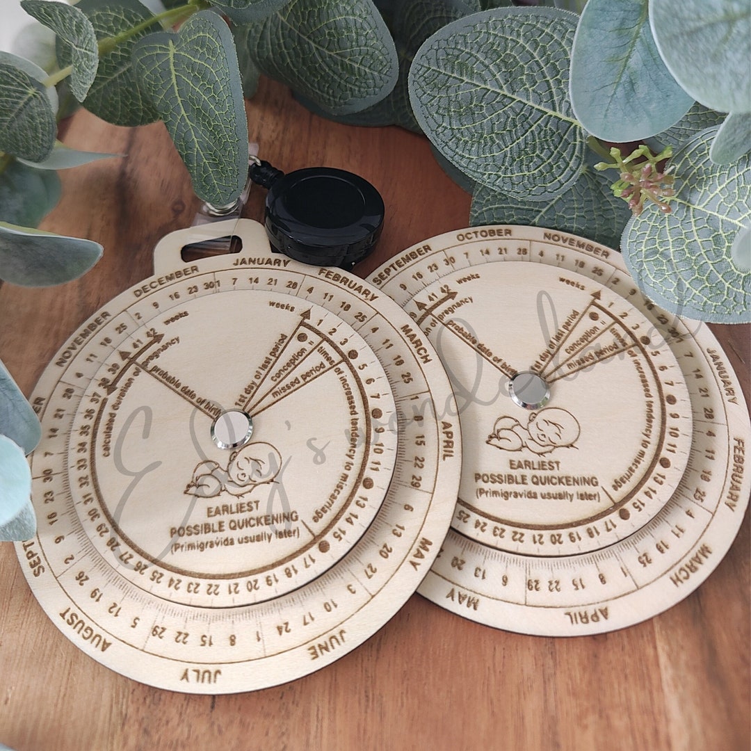 Midwifery EDD Calculator Wheel. Pregnancy Due Date Estimation ...