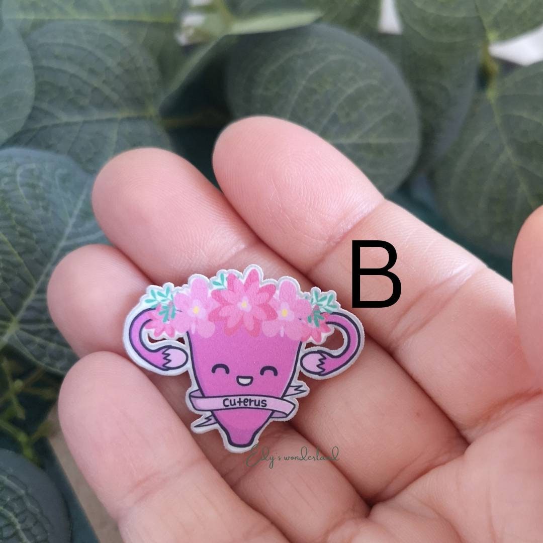 Cuterus Pin Aesthetic Flowers Style. Midwife midwifery - Etsy UK