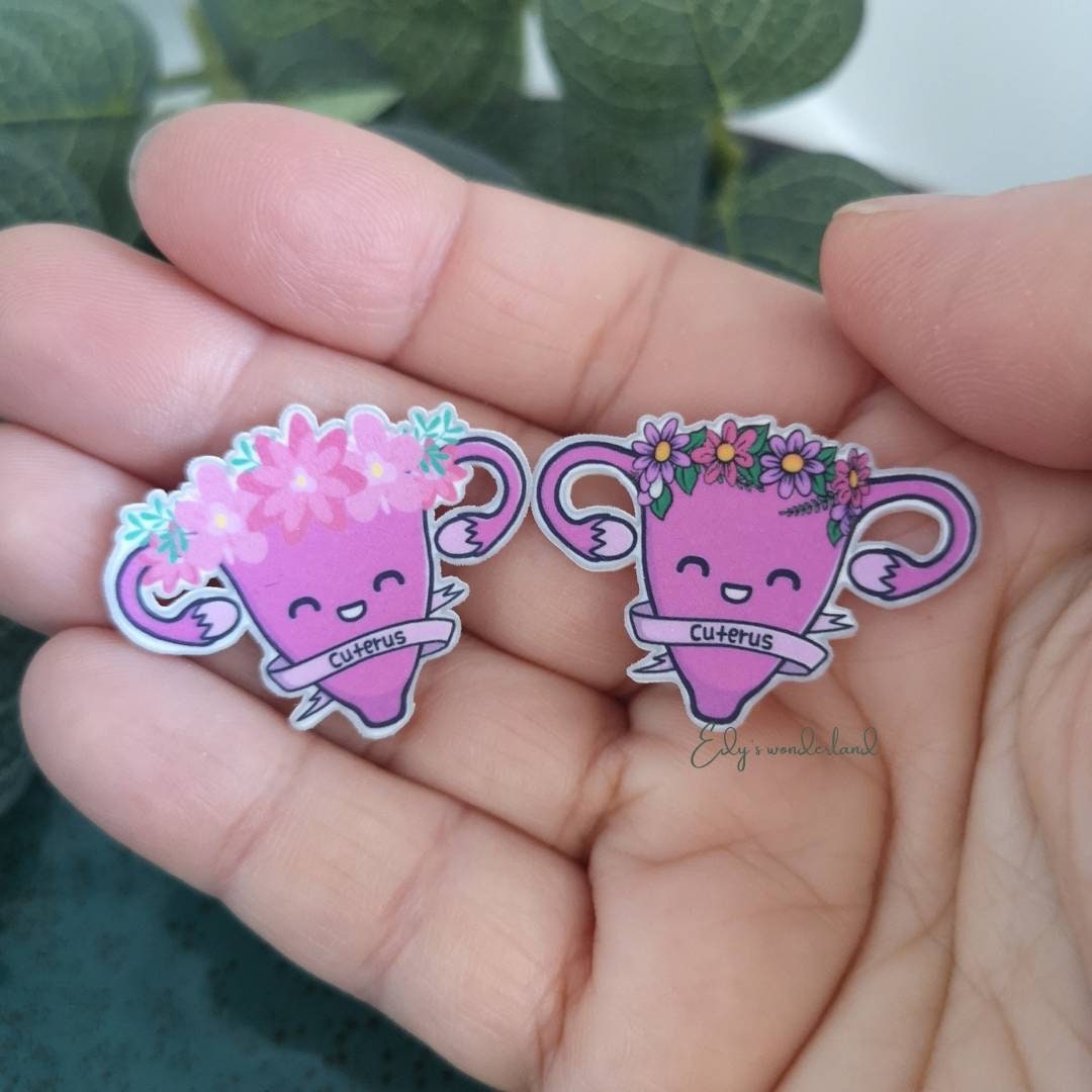 Cuterus Pin Aesthetic Flowers Style. Midwife midwifery - Etsy UK