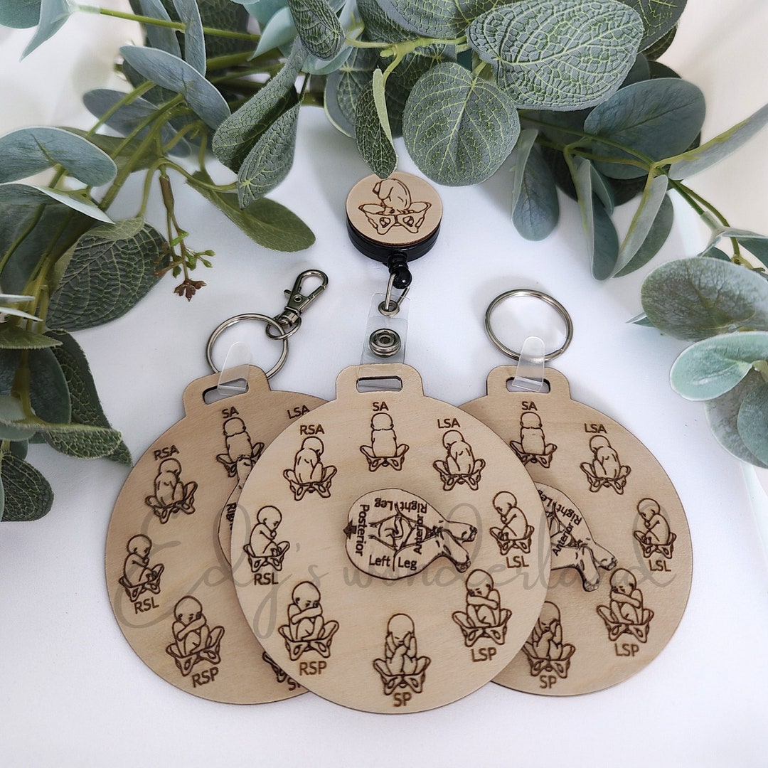 BREECH Foetal Position Wheel wooden Diameter 8cm With Ring, Lobster ...