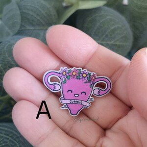 Cuterus Pin Aesthetic Flowers Style. Midwife midwifery - Etsy