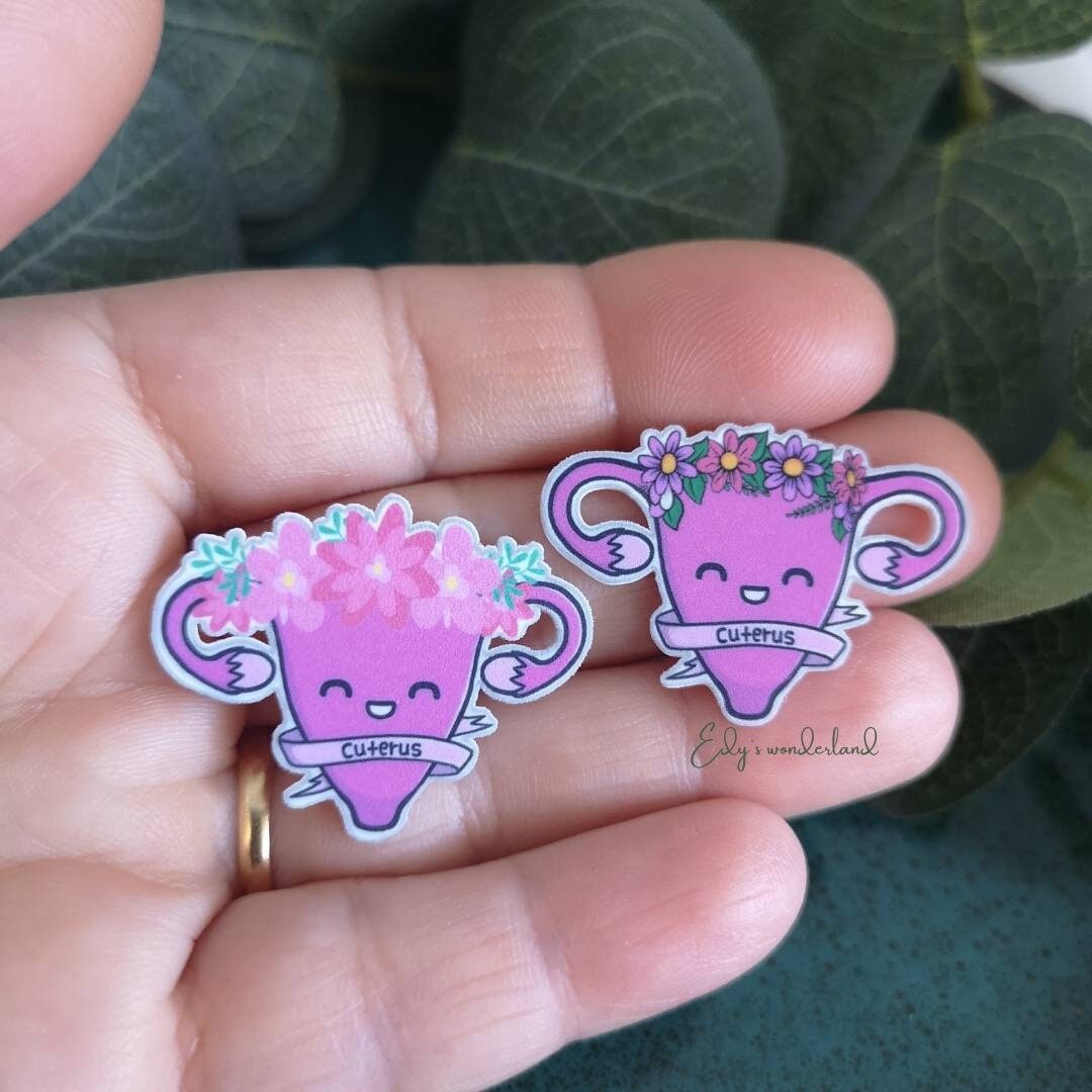 Cuterus Pin Aesthetic Flowers Style. Midwife midwifery - Etsy UK