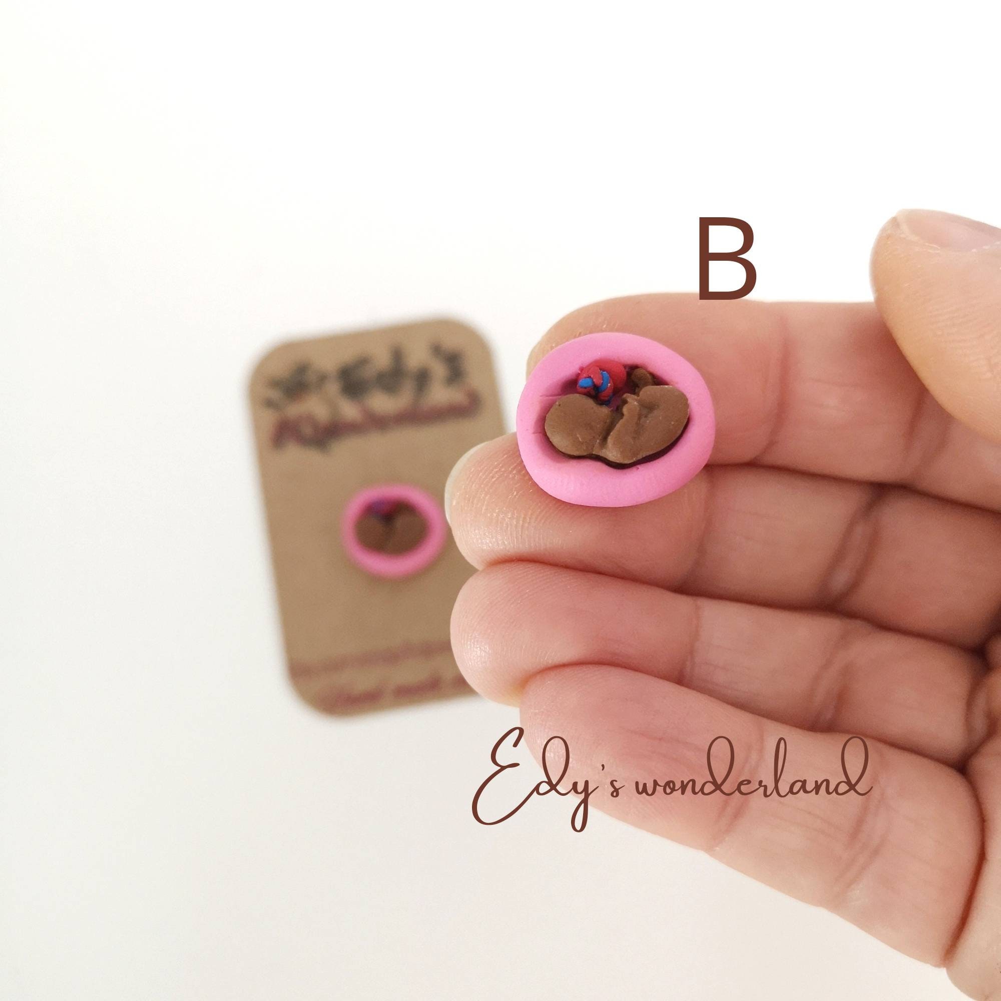 Pin Miniature Baby in the Womb and Placenta Polymer Clay - Etsy Australia